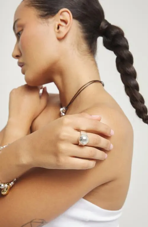 UNODE50 Sphere Ring - Silver