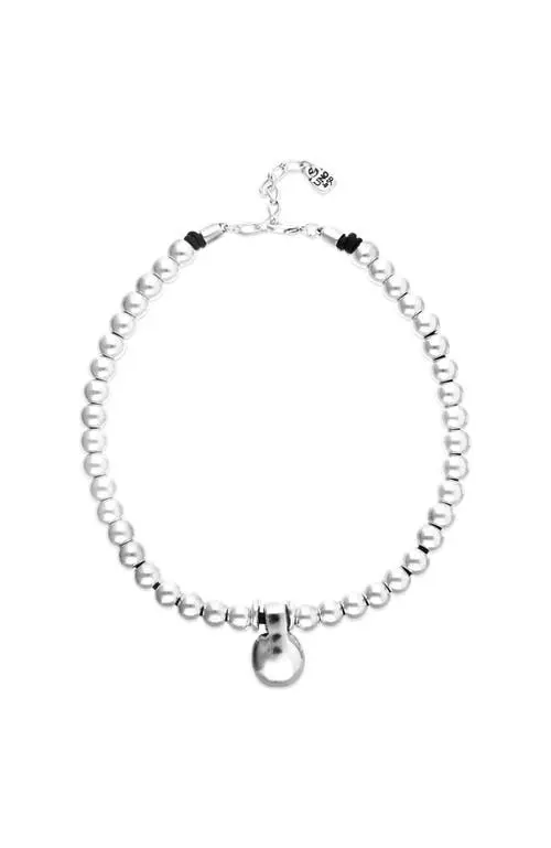 UNODE50 Sterling Plated Spheres Necklace - Silver
