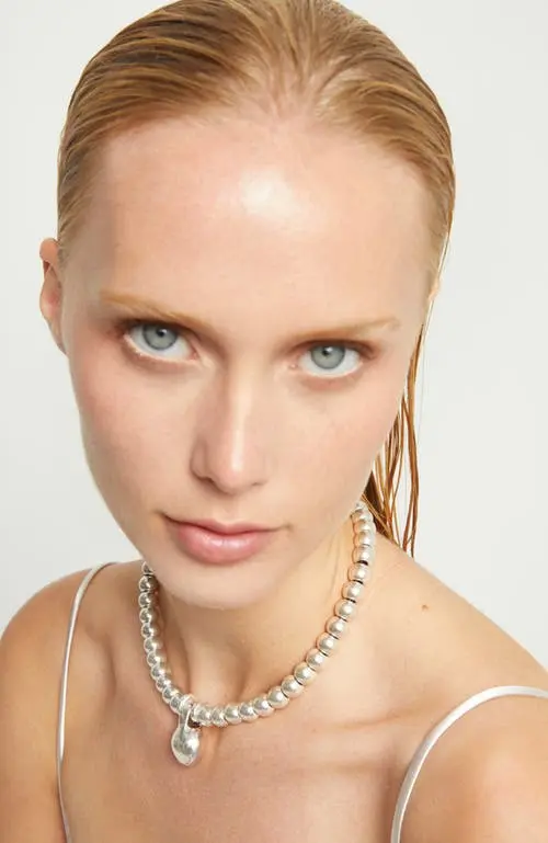 UNODE50 Sterling Plated Spheres Necklace - Silver