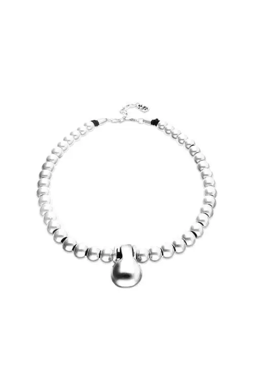 UNODE50 Sterling Plated Spheres Necklace - Silver