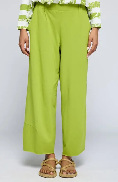 LUUKAA Ilaria Curved Jersey Trousers - Lime