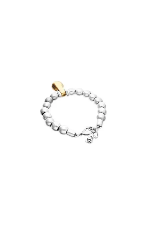 UNODE50 Bracelet With Sterling Silver And Plated Dials - Gold