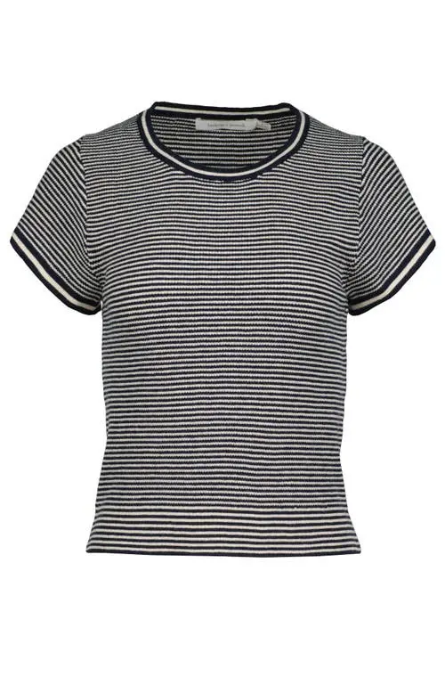 BISHOP + YOUNG Short Sleeve Striped Sweater