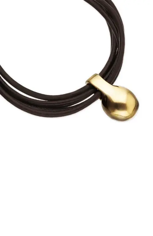 UNODE50 Leather And 18k -plated Dial Bracelet - Gold