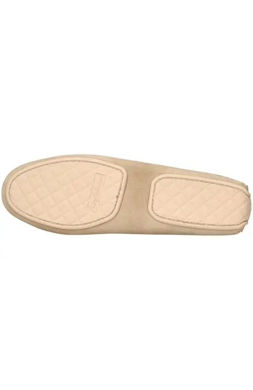 Pretty Ballerinas Suede Driving Moccasins - Beige
