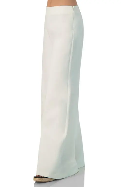 IVONNE Wide-leg Culotte Trousers - White