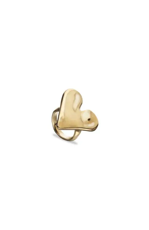 UNODE50 Heart Shaped Ring - Gold