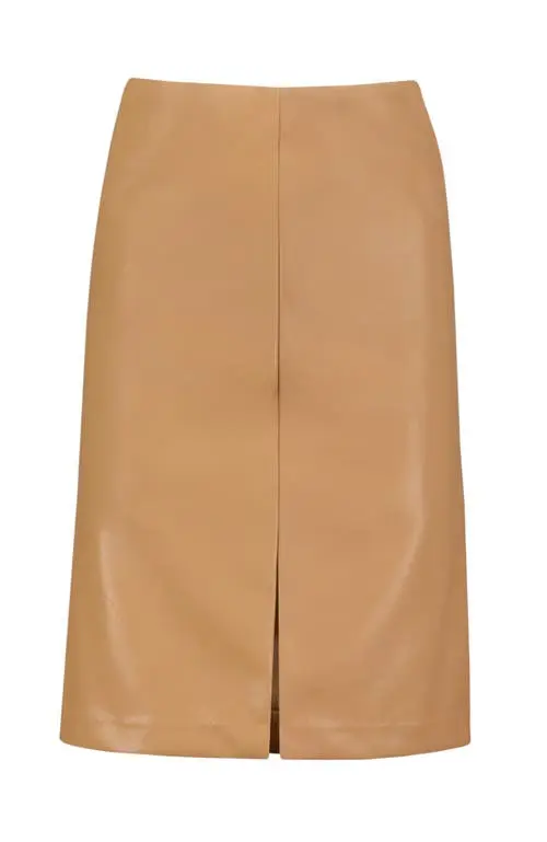 BISHOP + YOUNG Briana Faux Leather Midi Skirt
