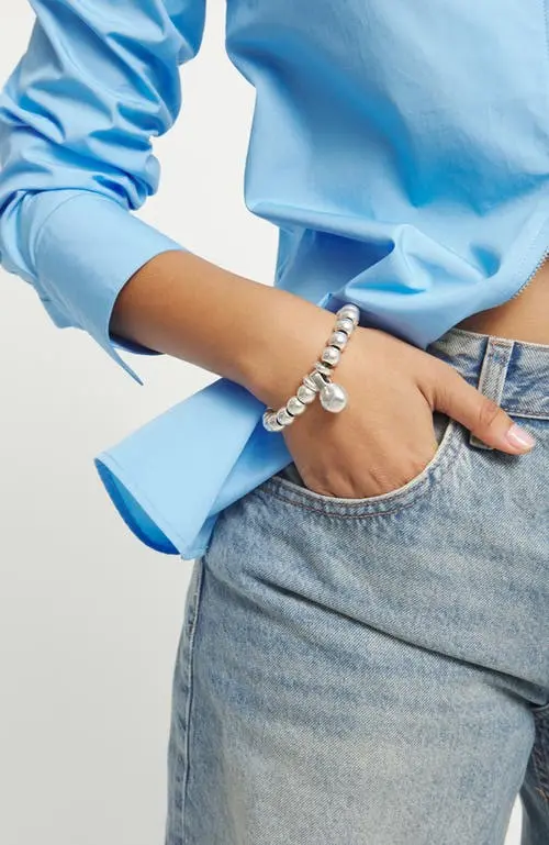 UNODE50 Bracelet With Dials Plated In Sterling