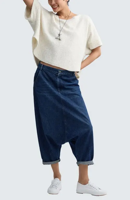 LUUKAA Sloana Textured Hemp & Cotton Blouse