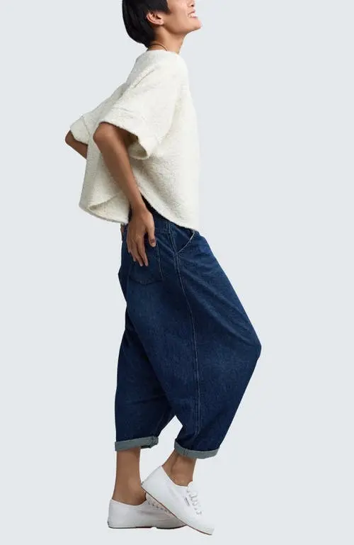 LUUKAA Sloana Textured Hemp & Cotton Blouse