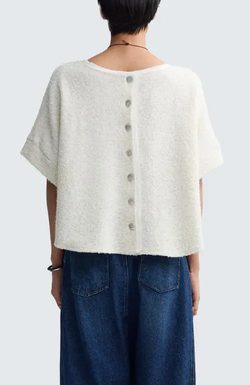 LUUKAA Sloana Textured Hemp & Cotton Blouse
