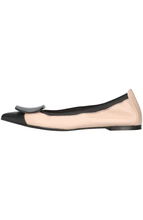 Pretty Ballerinas Pointed Toe Ballet Flat - Beige