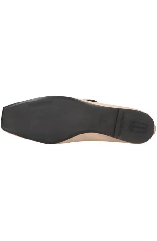 Pretty Ballerinas Square Toe Leather Mary Jane Flats