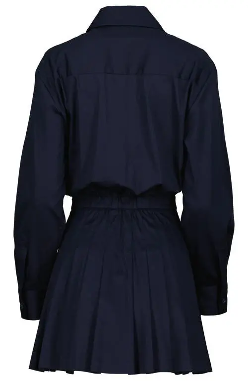 BISHOP + YOUNG Pleated Mini Shirt Dress
