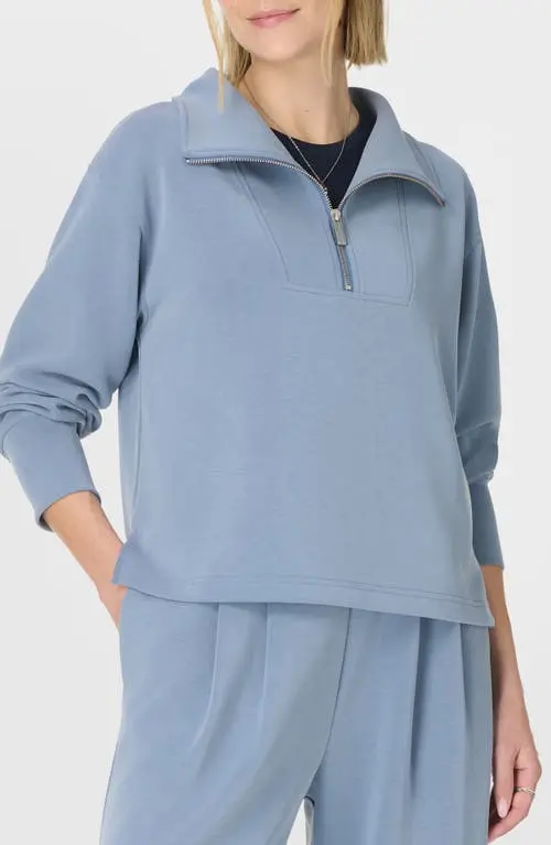 Sweaty Betty Sand Wash Half Zip Sweatshirt - Luxe Blue