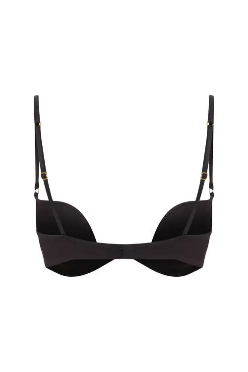 HOUSE OF SILK Seamless Push Up Bra - Black