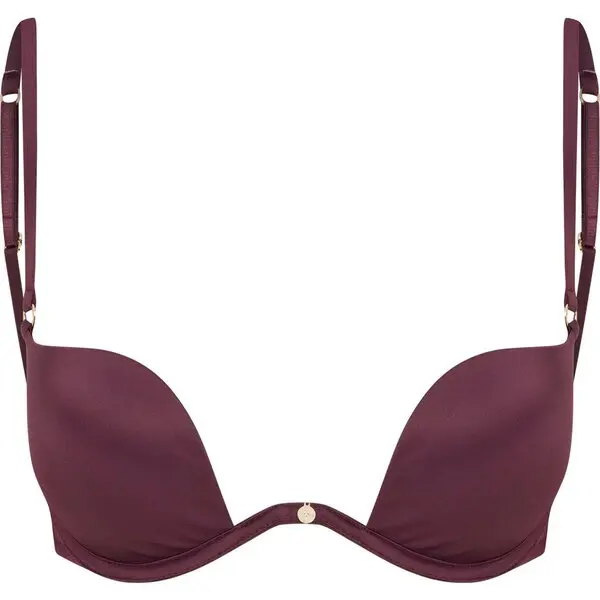 HOUSE OF SILK Seamless Push Up Bra - Plum