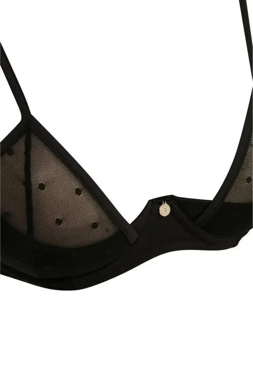 HOUSE OF SILK Matilda Lace Push Up Bra - Black