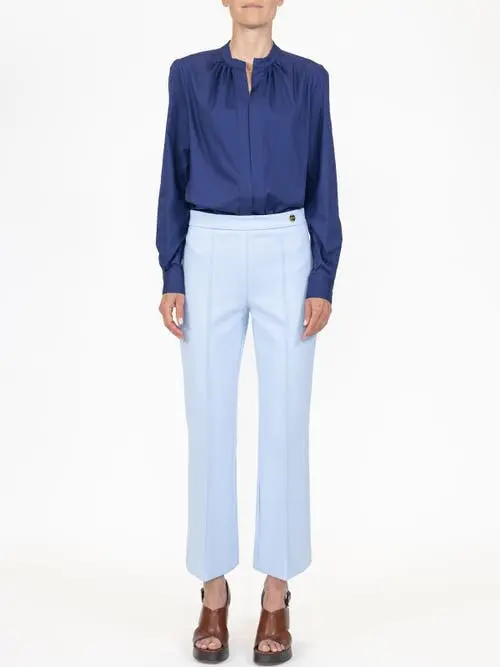 CALLAS MILANO Lola Cropped Kick Flare Pant - Pale Blue
