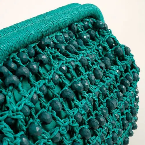 ZSA ZSA ZSU Delhi Raffia Clutch
