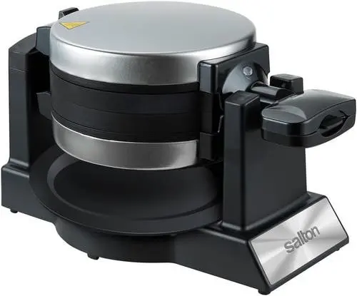 SALTON Rotating Double Belgian Waffle Maker