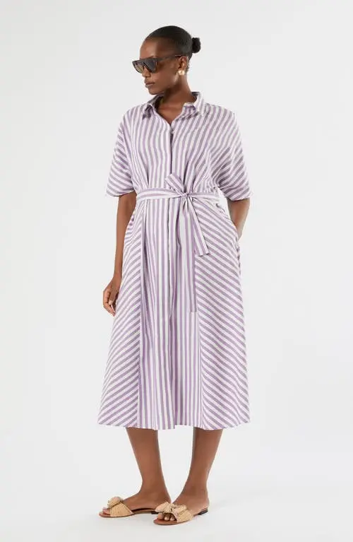 Marina Rinaldi Flirt Stripe Shirt Dress