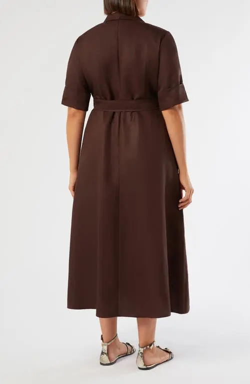 Marina Rinaldi Belted Shirt Dress