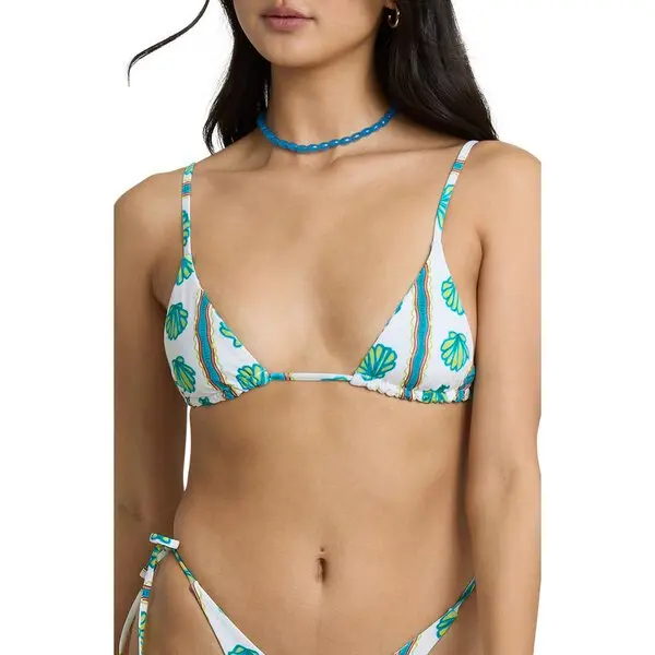BILLABONG Salty Waves Reversible Slider Bikini Top - Salt Crystal