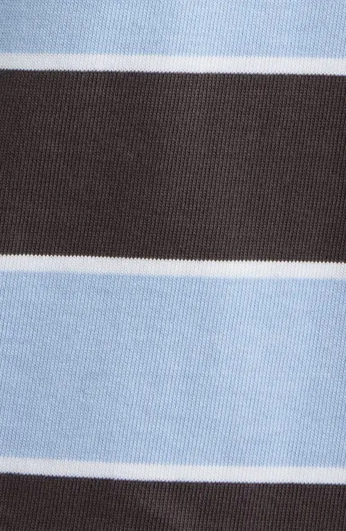 Madewell Striped Rugby Polo Shirt - Tranquil Blue