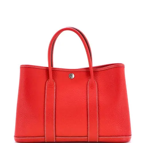 Hermès Garden Party Tote Leather 30 - Red