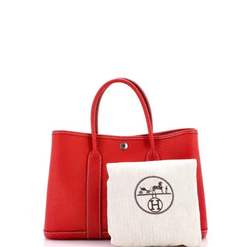Hermès Garden Party Tote Leather 30 - Red