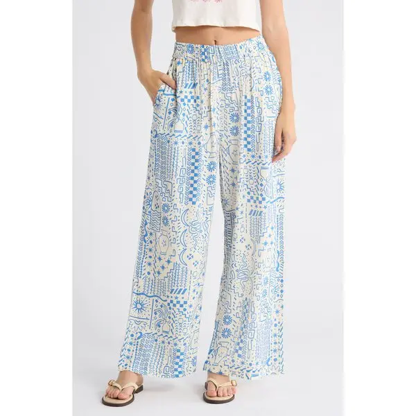 BILLABONG Printed Wide-leg Pants