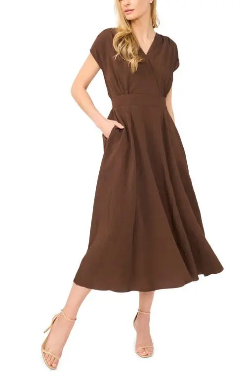 Halogen Dolman Sleeve Maxi Dress - Chicory Coffee