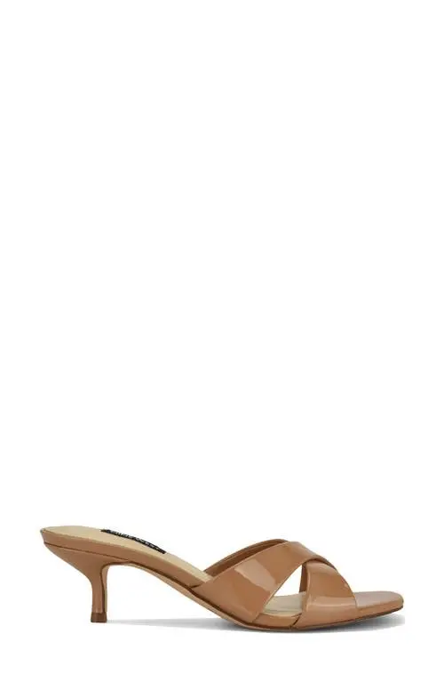 Nine West Merlana Kitten Heel Sandal - Light Brown
