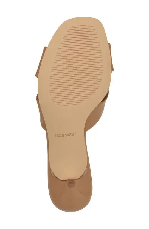 Nine West Merlana Kitten Heel Sandal - Light Brown