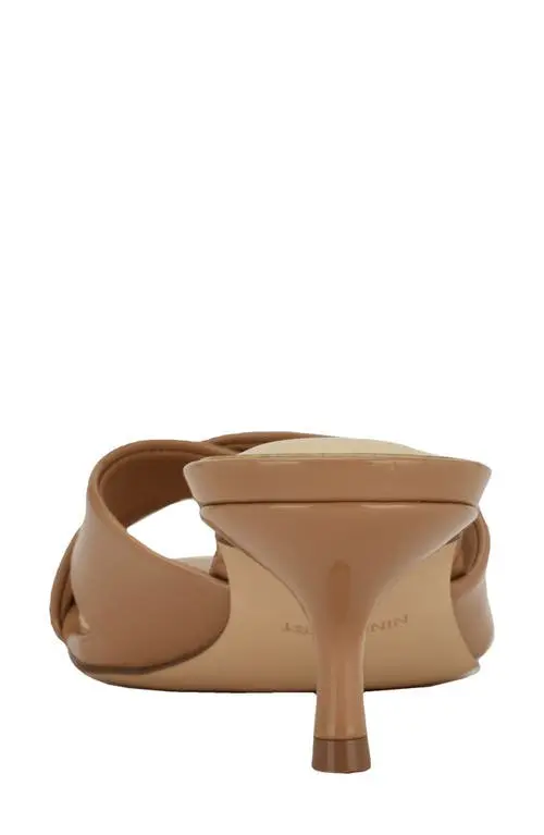 Nine West Merlana Kitten Heel Sandal - Light Brown