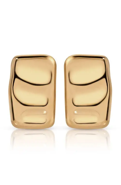 Ettika Molten Edge Stud Earrings