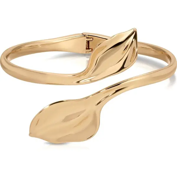 Ettika Twisted Petal Cuff Bracelet - Gold