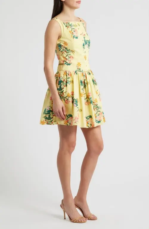 Julia Jordan Fit & Flare Poplin Dress