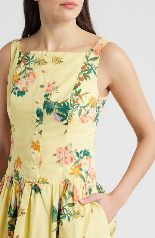 Julia Jordan Fit & Flare Poplin Dress