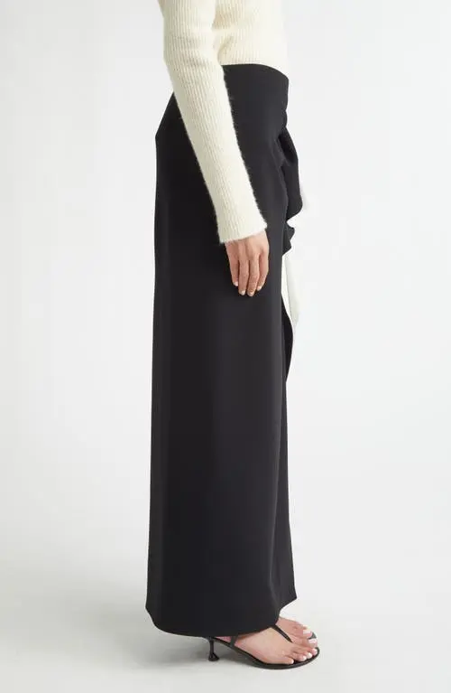 Proenza Schouler Cella Ruffle Cady Skirt - Black/ivory