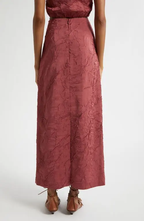 Ulla Johnson Inez Texture Maxi Skirt - Fig