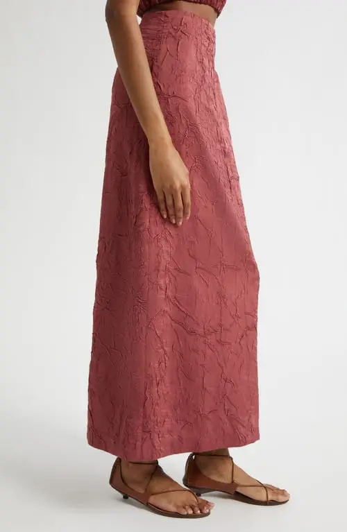 Ulla Johnson Inez Texture Maxi Skirt - Fig