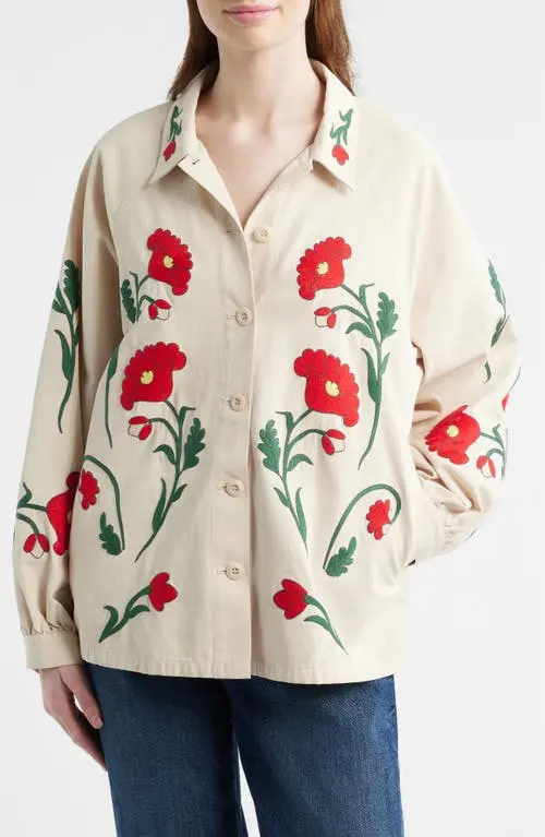 The Great. X Stetson Western Commodore Jacket - Cream