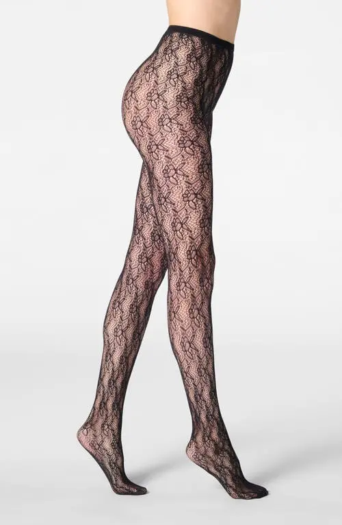 Oroblu Rosy Net Tights - Black