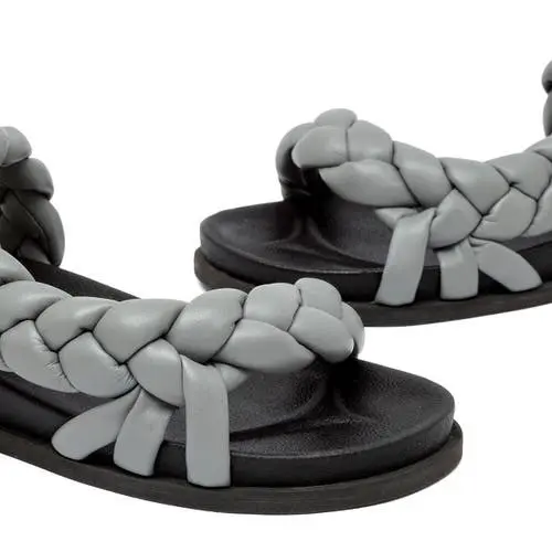 ALTA Corinna Braided Sandals - Grey