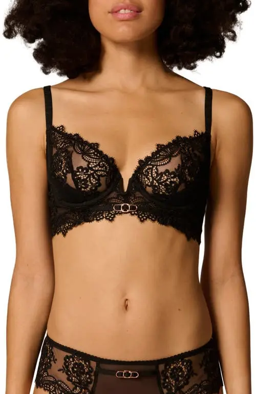 Simone Perele Idole Underwire Plunge Bra - Black