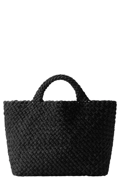 NAGHEDI St. Barths Medium Double Weave Tote - Jet