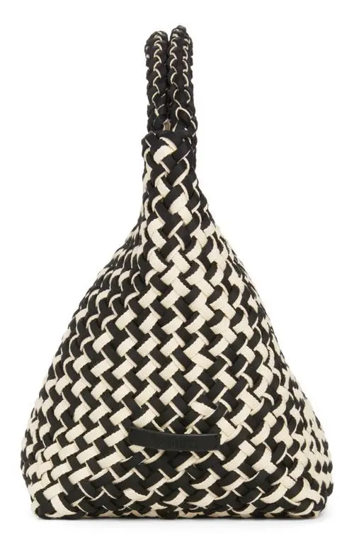 NAGHEDI St. Barths Medium Double Weave Tote - Obsidian